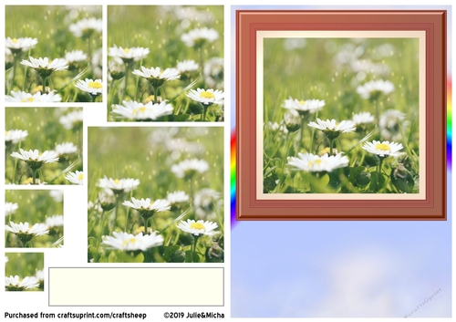 Quick Card with Pyramage Topper Flowers - CUP978554_80020 | Craftsuprint