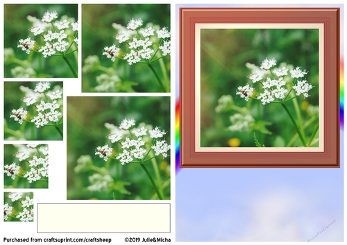 Quick Card with Pyramage Topper Flowers - CUP978561_80020 | Craftsuprint