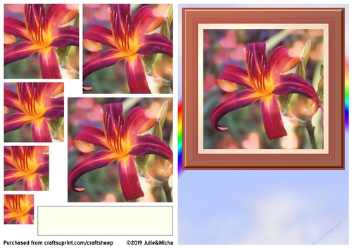 Quick Card with Pyramage Topper Flowers - CUP978562_80020 | Craftsuprint