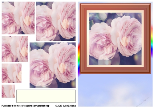 Quick Card with Pyramage Topper Flowers - CUP978565_80020 | Craftsuprint