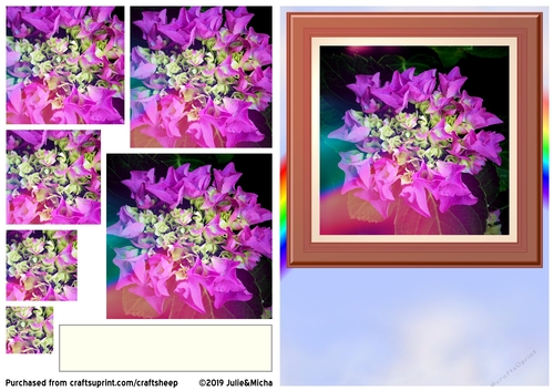 Quick Card with Pyramage Topper Flowers - CUP978744_80020 | Craftsuprint