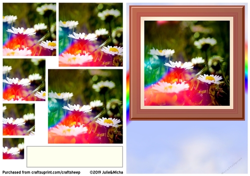 Quick Card with Pyramage Topper Flowers - CUP978753_80020 | Craftsuprint