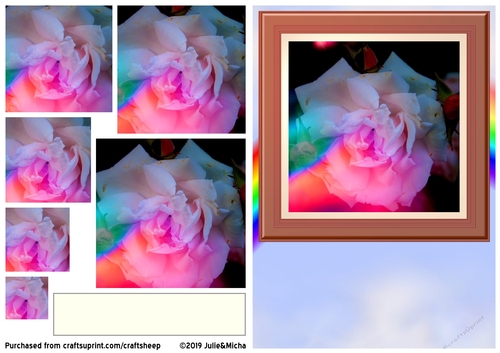 Quick Card with Pyramage Topper Flowers - CUP978756_80020 | Craftsuprint