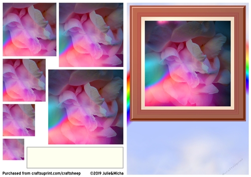 Quick Card with Pyramage Topper Flowers - CUP978757_80020 | Craftsuprint