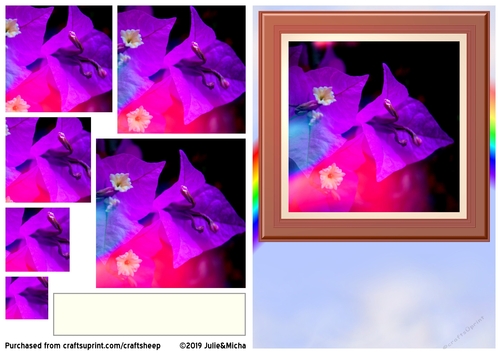 Quick Card with Pyramage Topper Flowers - CUP978764_80020 | Craftsuprint