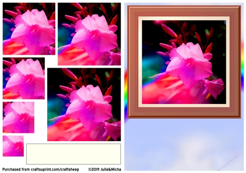 Quick Card with Pyramage Topper Flowers - CUP978765_80020 | Craftsuprint