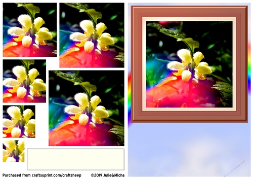 Quick Card with Pyramage Topper Flowers - CUP978781_80020 | Craftsuprint