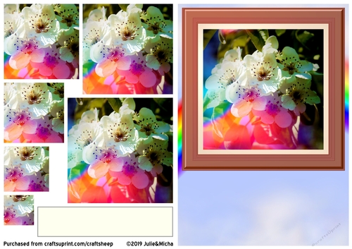 Quick Card with Pyramage Topper Flowers - CUP978783_80020 | Craftsuprint