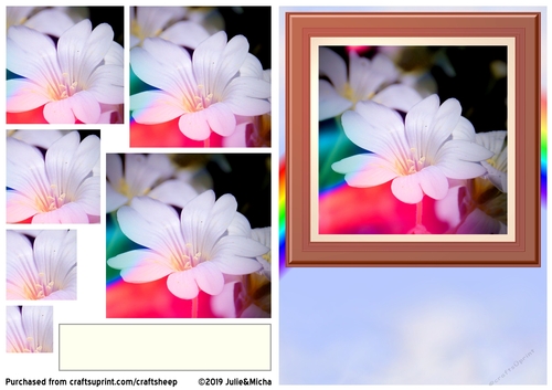 Quick Card with Pyramage Topper Flowers - CUP978790_80020 | Craftsuprint