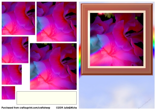 Quick Card with Pyramage Topper Flowers - CUP978793_80020 | Craftsuprint