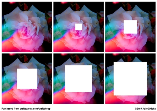 Inverted Pyramage Topper Pink Rose Flowers - CUP979762_80020 | Craftsuprint