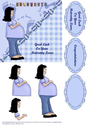 Good Luck on Your Maternity 4 - CUP102166_698 | Craftsuprint