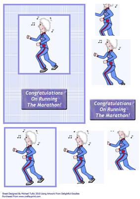 Humourous Congratulations on Running the Marathon - CUP70063_698 ...