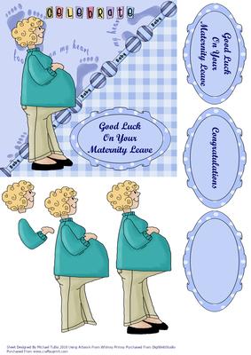 Good Luck on Your Maternity 2 - CUP90759_698 | Craftsuprint