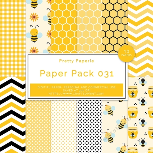 Paper Pack 031 Digital Paper/Backgrounds - Yellow, Pale Yellow, Black ...