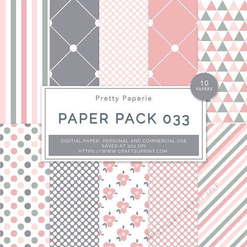Paper Pack 033 Digital Paper/Backgrounds - Pale Pink, Dusky Pink & Grey ...