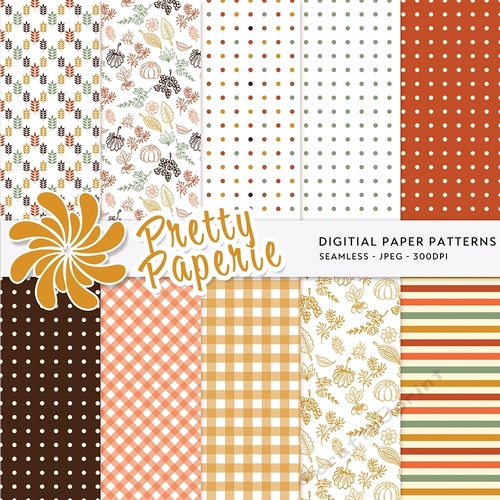 Autumn Seamless Patterns - A4 - 210mm x 297mm - CUP1242040_75932 ...