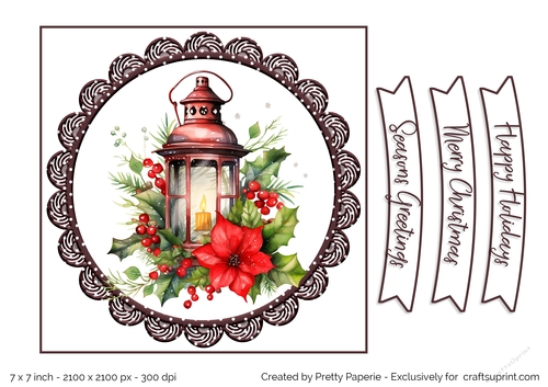 Christmas Card Topper 004 - CUP1259098_75932 | Craftsuprint