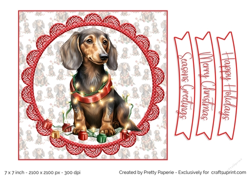 Christmas Card Topper 007 - CUP1260566_75932 | Craftsuprint