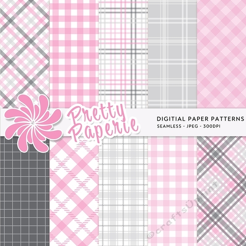 Plaid Seamless Patterns - A4 - 210mm x 297mm - CUP1262056_75932 ...
