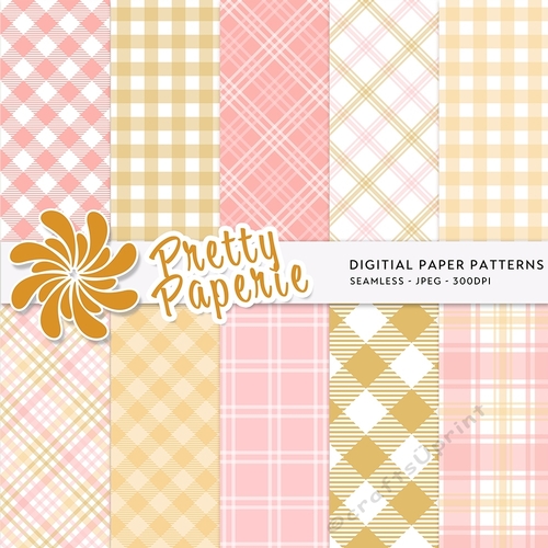 Plaid Seamless Patterns - A4 - 210mm x 297mm - CUP1277051_75932 ...