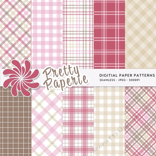 Plaid Seamless Patterns - A4 - 210mm x 297mm - CUP1283633_75932 ...