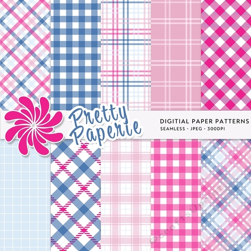 Plaid Seamless Patterns - A4 - 210mm x 297mm - CUP1283701_75932 ...