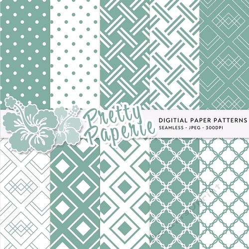 Digital Seamless Patterns - 12inch x 12inch - Jade - CUP1300302_75932 ...