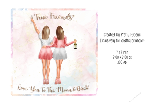 Card Topper - Best Friends Birthday Day - CUP1321356_75932 | Craftsuprint