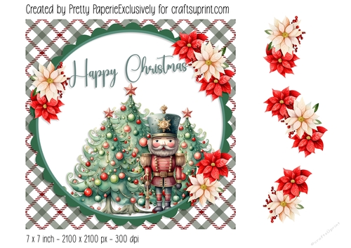 Card Topper - Christmas Card - CUP1341390_75932 | Craftsuprint