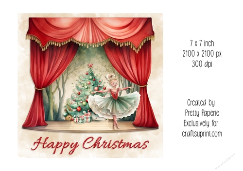 Card Topper - Christmas Card - CUP1341391_75932 | Craftsuprint