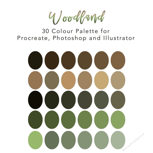 Colour Palette #003 - Woodland - CUP1341727_75932 | Craftsuprint