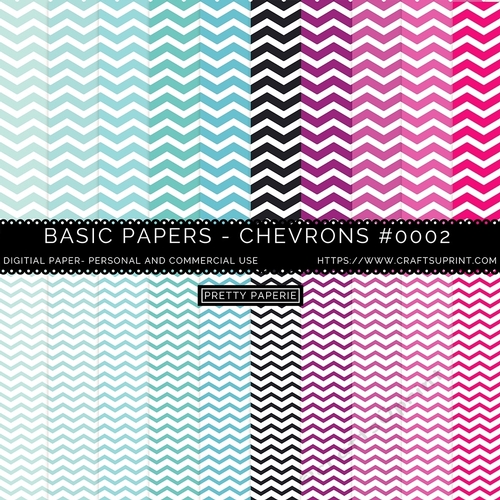 Chevron 002 - Rainbow Chevrons Digital Paper Set - chevrons, chevron ...