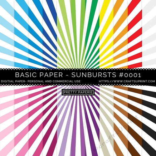 Sunburst Seamless Pattern - A4 - 210mm x 297mm - CUP940012_75932 ...