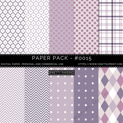 Paper Pack 015 Digital Paper/Backgrounds - Mauve & Purple - A4 - 210mm ...