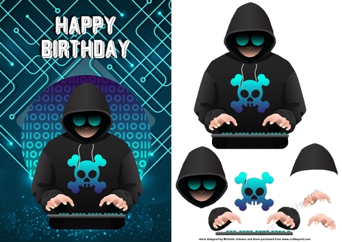 The Computer Hacker Birthday Card Front - CUP1101358_376 | Craftsuprint