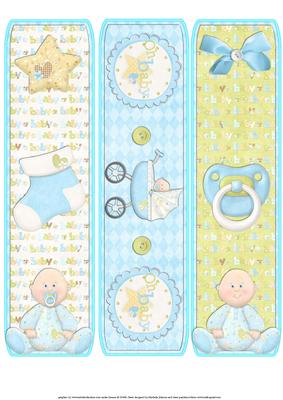 Baby Boy Caucasian Bookmark - CUP111170_376 | Craftsuprint