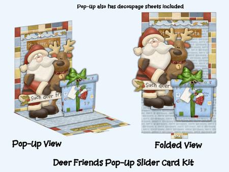 Deer Friends Santa and Reindeer Pop-up Slider Card Kit - CUP116090_376 ...