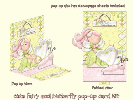 Cute Fairy and Butterfly Pop-up Slider Card Kit - CUP117799_376 ...