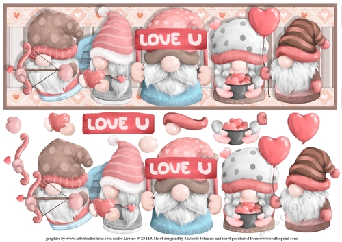 Valentines With My Gnomies Large DL Card 1 - CUP1199015_376 | Craftsuprint