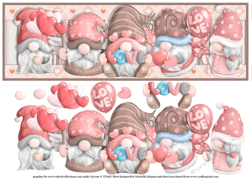 Valentines With My Gnomies Large DL Card 2 - CUP1199016_376 | Craftsuprint