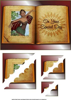 Fairytales Book Deckle Edge Staker - CUP120902_376 | Craftsuprint