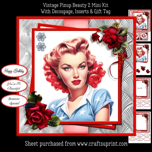 Vintage Pinup Beauty Mini Kit 2 - CUP1222306_376 | Craftsuprint