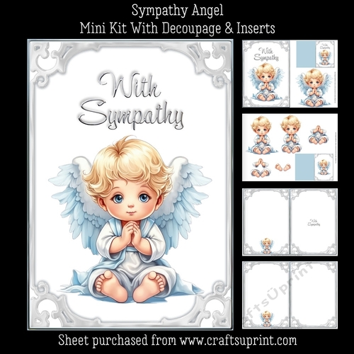 Sympathy Angel Mini Kit - CUP1223606_376 | Craftsuprint