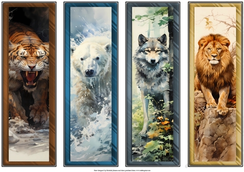 Wild Animal Bookmarks - CUP1274132_376 | Craftsuprint
