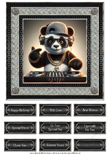 On The Decks Card 7x7 inch Topper - CUP1372187_376 | Craftsuprint