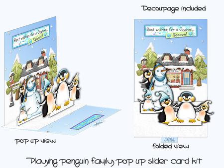 Playing Penguin Family Pop Up Slider Card Kit - CUP160056_376 ...