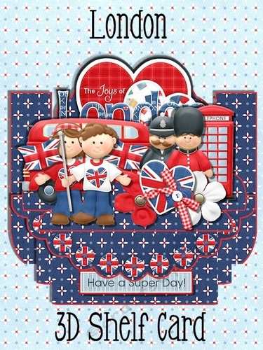 London 3D Shelf Card Kit with Card Box - CUP315619_376 | Craftsuprint