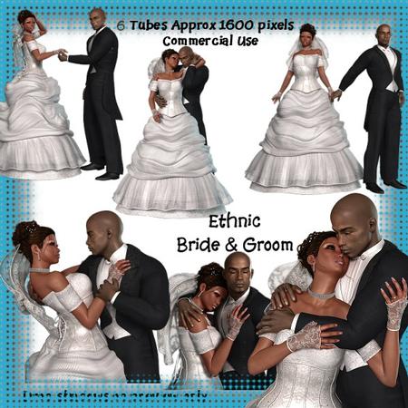 6 Ethnic Bride & Groom Poser Tubes - CUP413105_376 | Craftsuprint