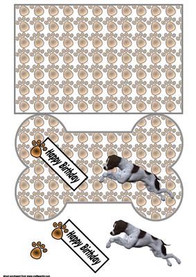 Mans Best Friend Bone Shaped Card - CUP41884_376 | Craftsuprint